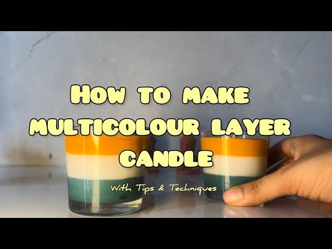 Learn how to make Layered Candle | Make Multicolour Layer Candle at ...