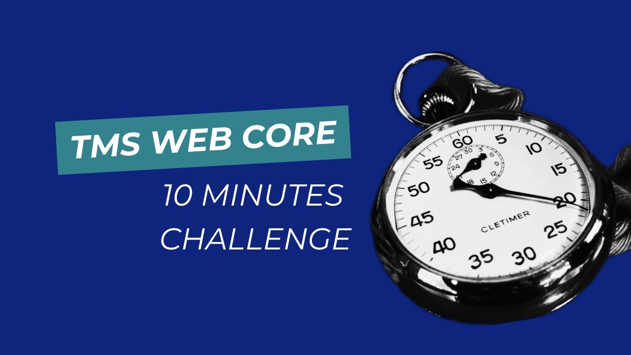 TMS WEB Core 10 Minutes Challenge - YouTube