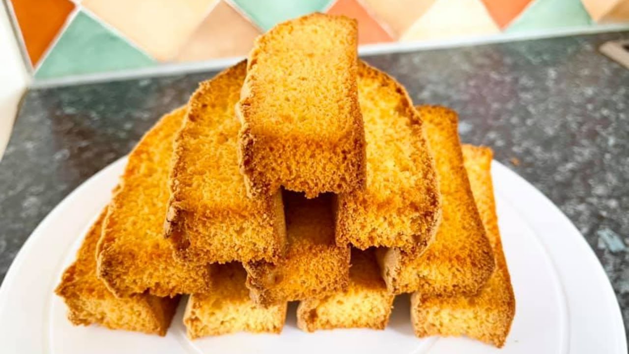 Cake Rusk recipe | Homemade Dry cake | Cake Rusk | Neelo's Kitchen ...