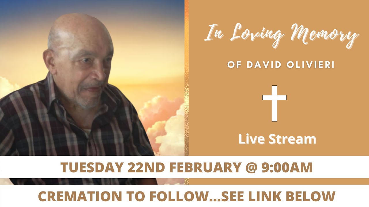 Celebrating the life of David Olivieri.(SEE CREMATION LINK BELOW) - YouTube