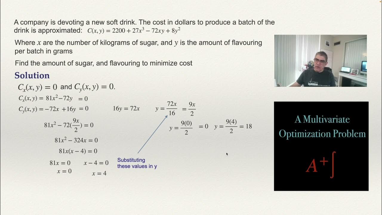 Multivariable Optimization - Exercise #1 - YouTube
