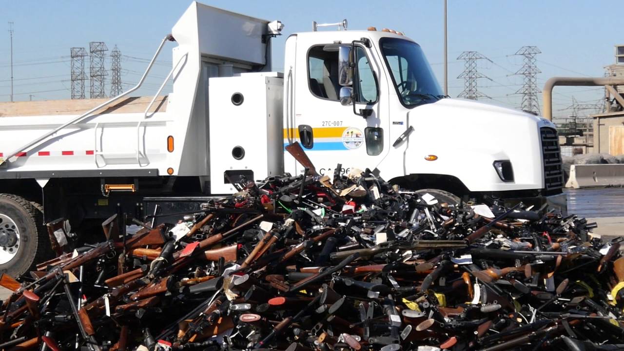 23rd Annual LASD Gun Destruction - YouTube