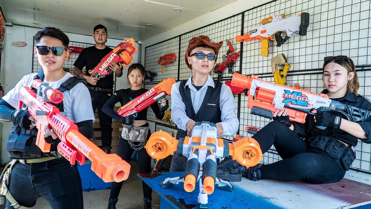 LTT Nerf War : SEAL X Nerf Guns Fight Dangerous Criminal Group ...