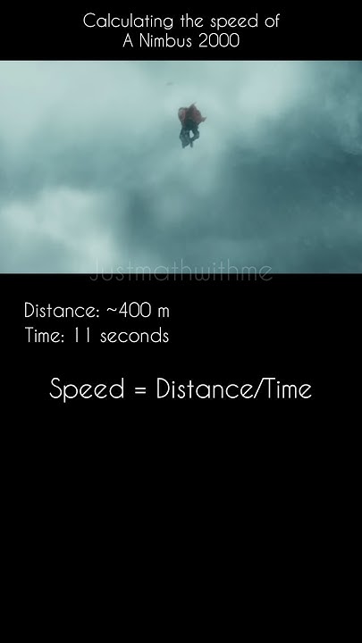 The speed of a Nimbus 2000 #maths #shorts #harrypotter #justmathwithme - YouTube