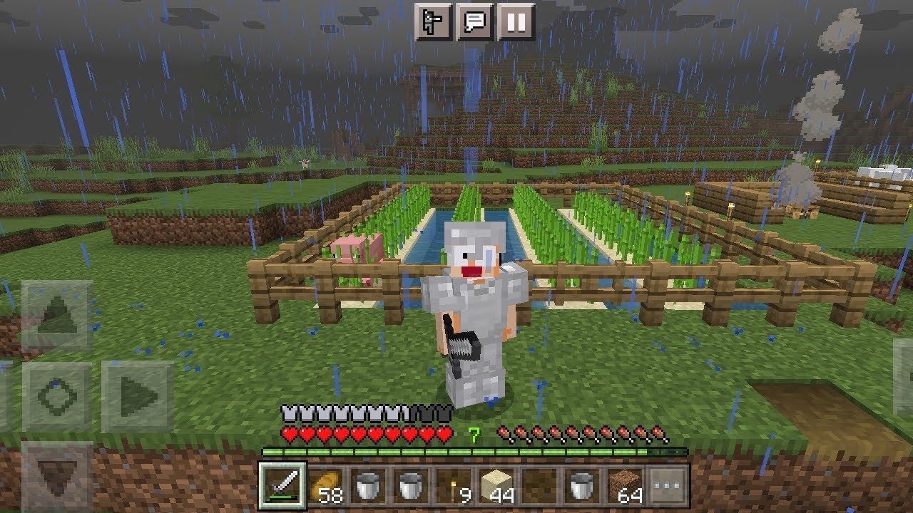 # 4 | Minecraft | Rakesh Make Sugarcane Farm | Minecraft PE | In Hindi ...