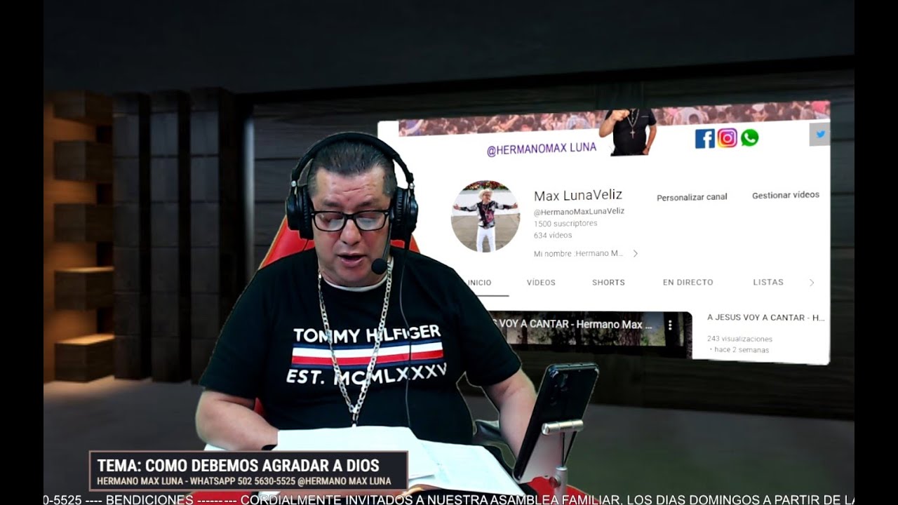 Tema: Como agradar a Dios - Hermano Max Luna @HermanoMaxLunaVeliz - YouTube