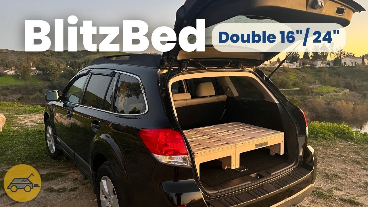 BlitzBed Double 16/24" Car Camper - YouTube