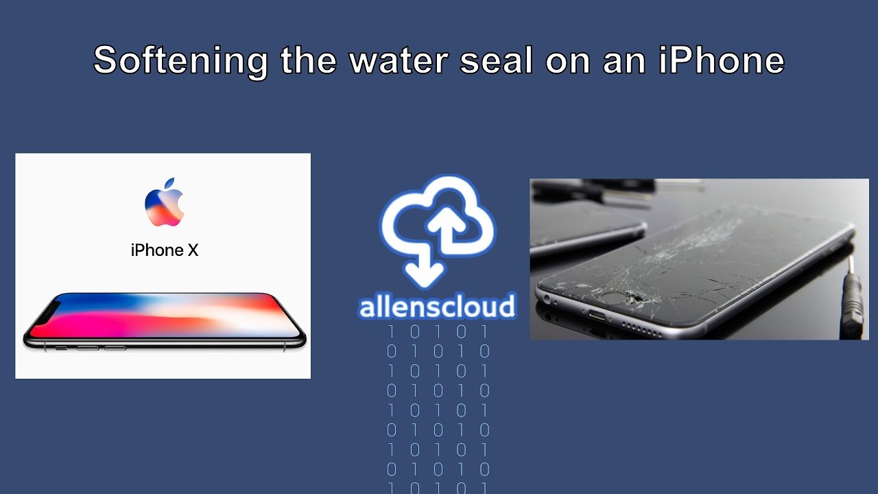 Softening the waterproof seal on an iPhone - YouTube