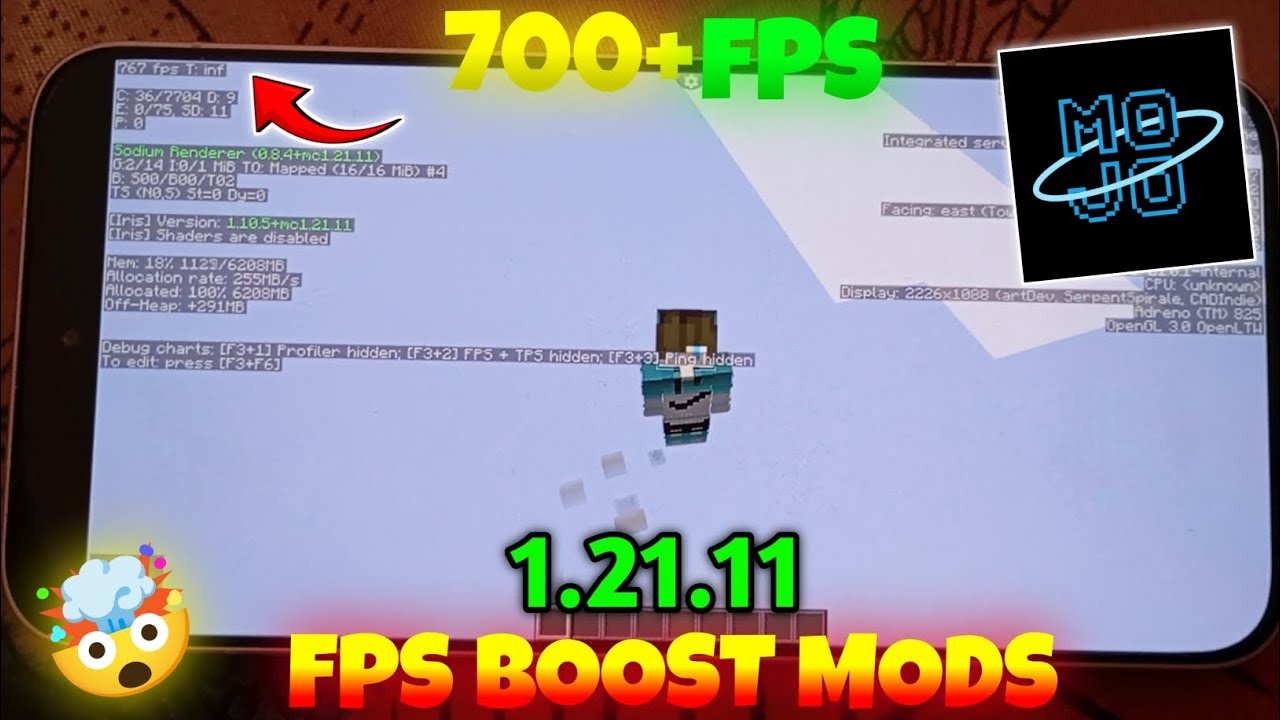 700+ FPS 🤯 Minecraft Java 1.21.11 Mobile | Best FPS Boost Mods (Mojo ...
