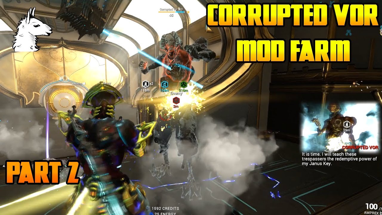 Let's Play Warframe - Corrupted Vor Mod Farm - Part 2 (Co op) - YouTube