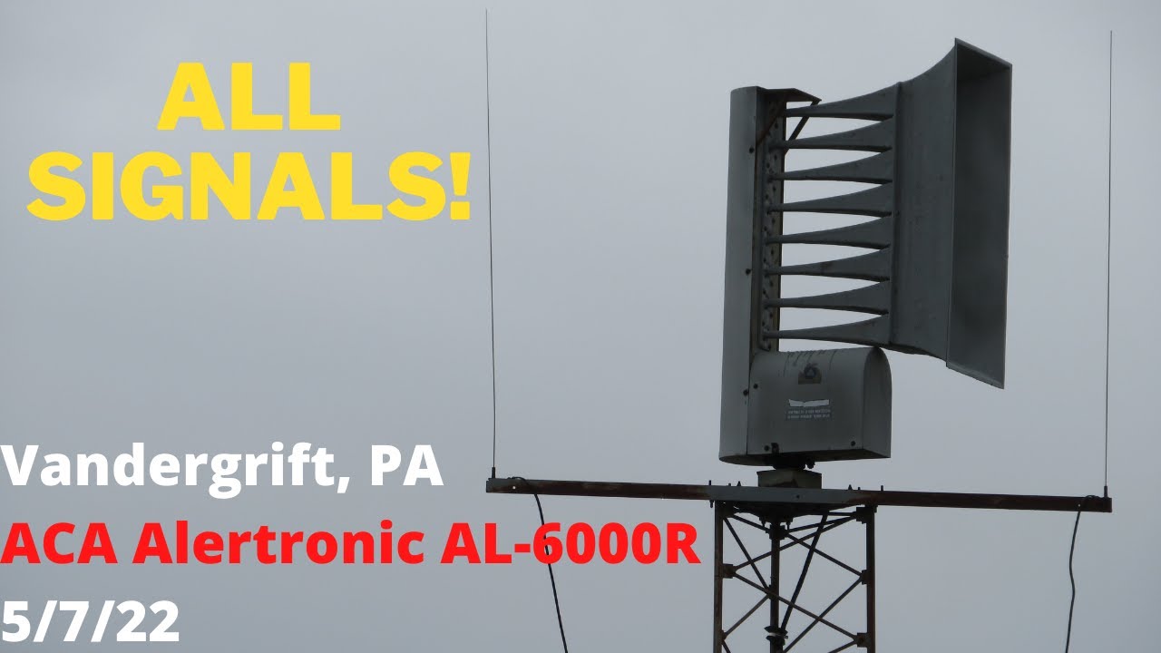 Vandergrift, PA - ACA Alertronic AL-6000R Siren Test (w/Ambiance)- All ...