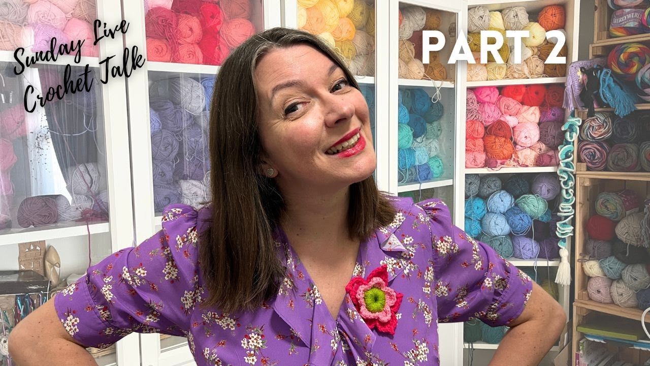 Let Me Show You My Crochet Lounge // Sunday Live Crochet Talk // PART 2 ...