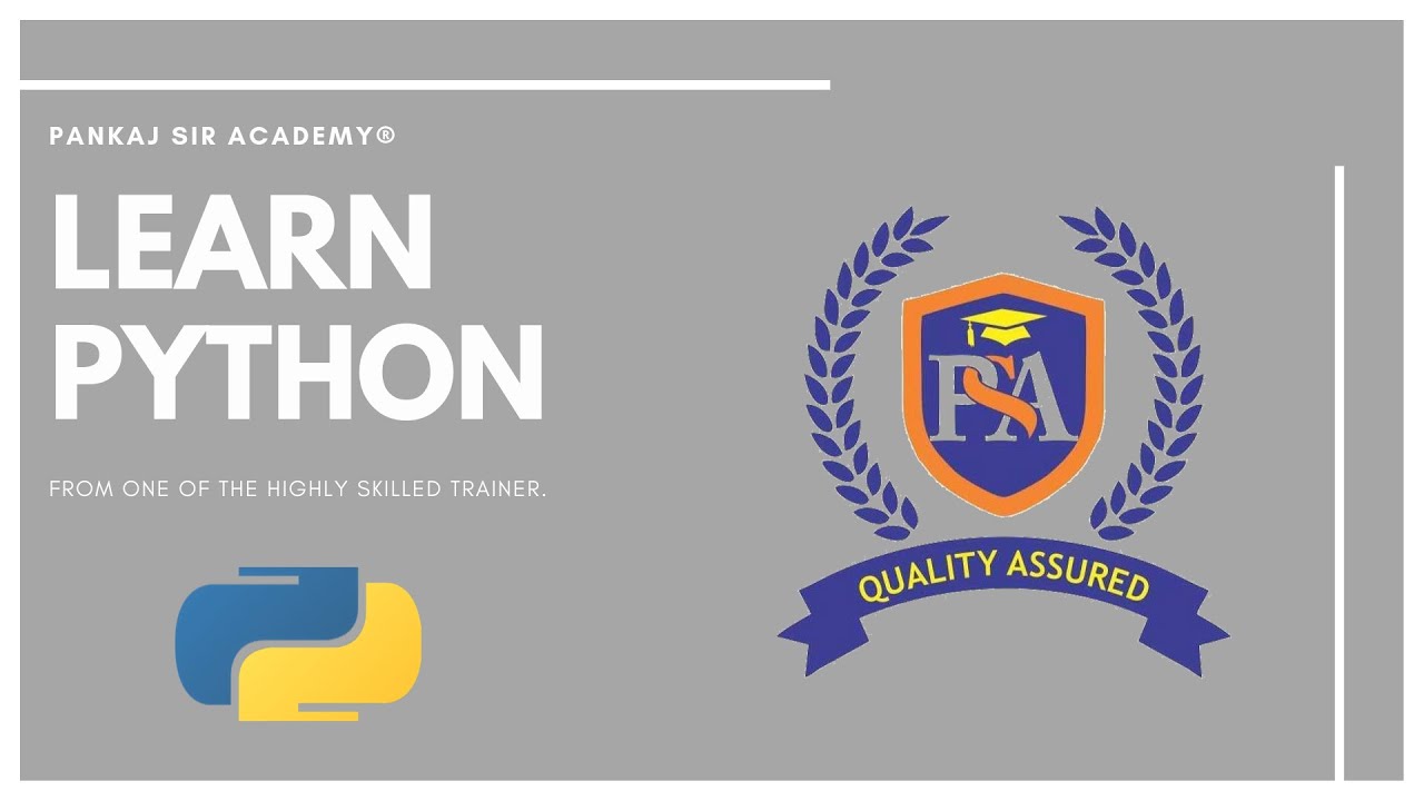 Pankaj Sir Academy® Learn Python Lecture 1 Call 9632629033 455 Youtube 2110