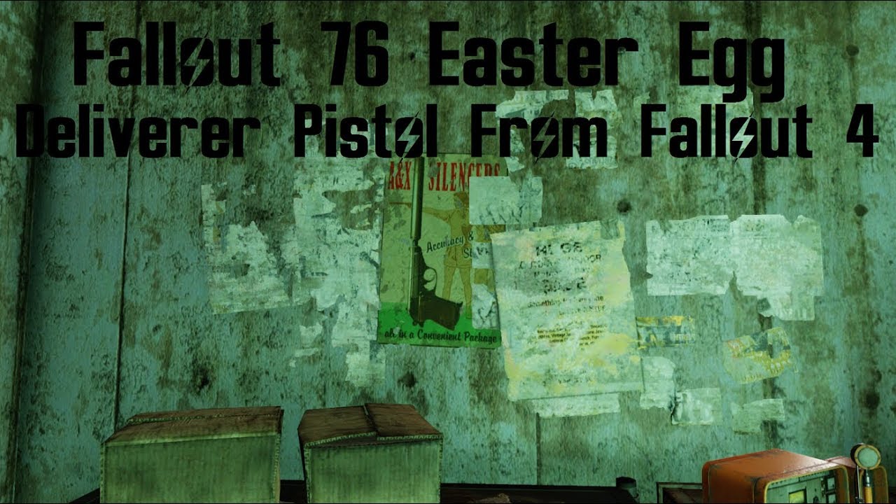 Fallout 76 Easter Egg Deliverer Pistol Possible DLC Update Release ...
