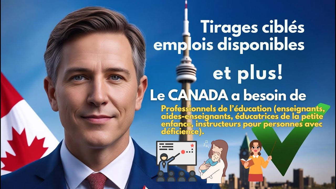 🇨🇦⚡️Immigrer au Canada avec les Professions de l’éducation devient plus ...