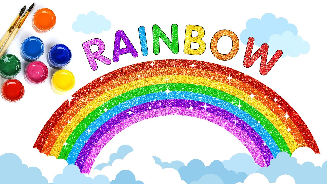 RAINBOW PAINTING & COLORING FOR KIDS, TODDLERS 🌈 | Kids Song | - YouTube