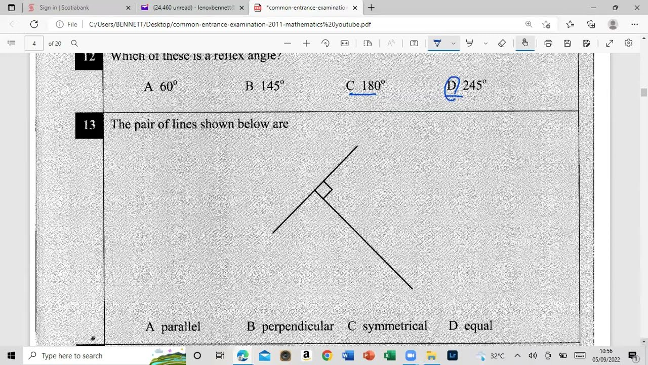 PEP , GRADE 7 , Past paper questions and solution part 1 ( 1 -31) - YouTube