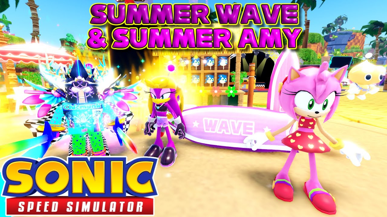 Roblox | Sonic Speed Simulator REBORN | SUMMER WAVE & SUMMER AMY - YouTube