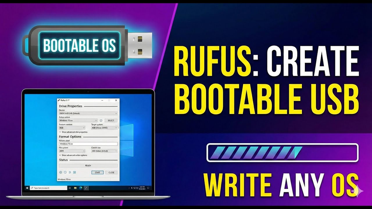 វិធីWrite Boot Windows to FlashDriveជាមួយRufus |How to write bootable ...