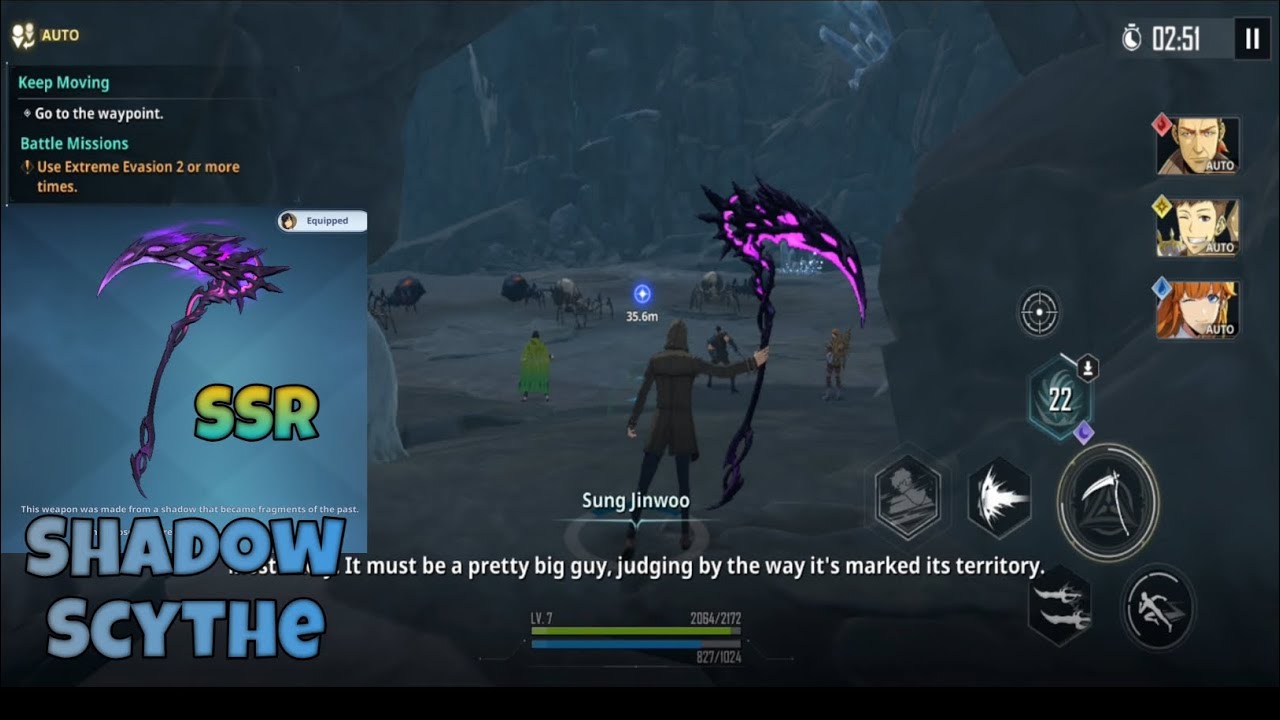 Solo Leveling Arise | Review Equip - [ SSR Shadow Scythe ] - YouTube