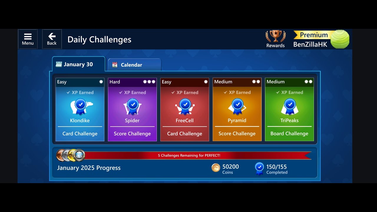 Microsoft Solitaire Collection | Daily Challenge | 30 January 2025 ...
