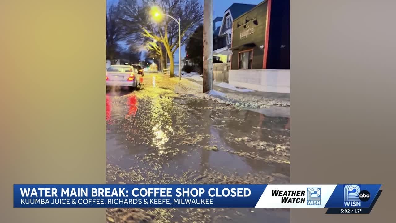 Water main break in Milwaukee's Harambee neighborhood - YouTube