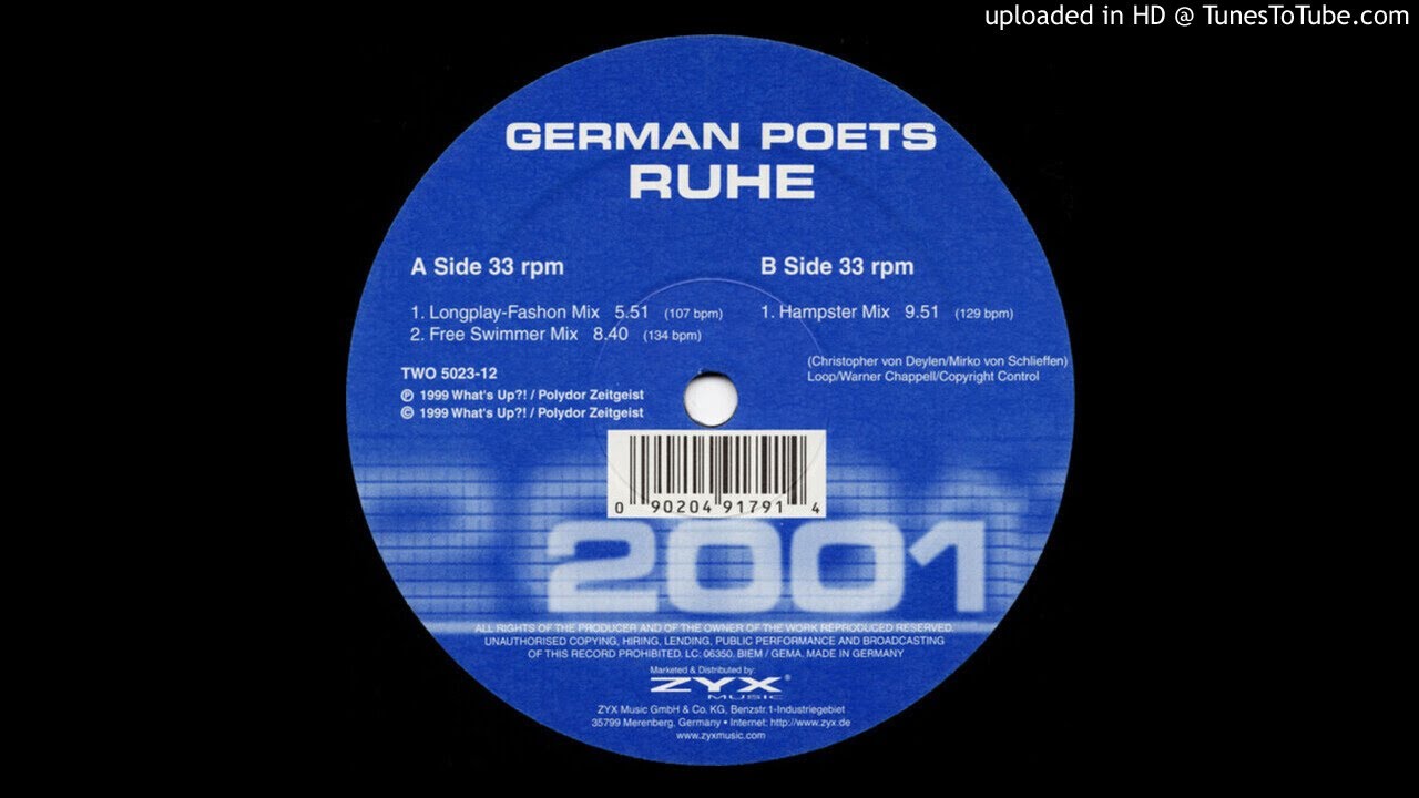 German Poets - Ruhe (Hampster Mix)-1999 - YouTube