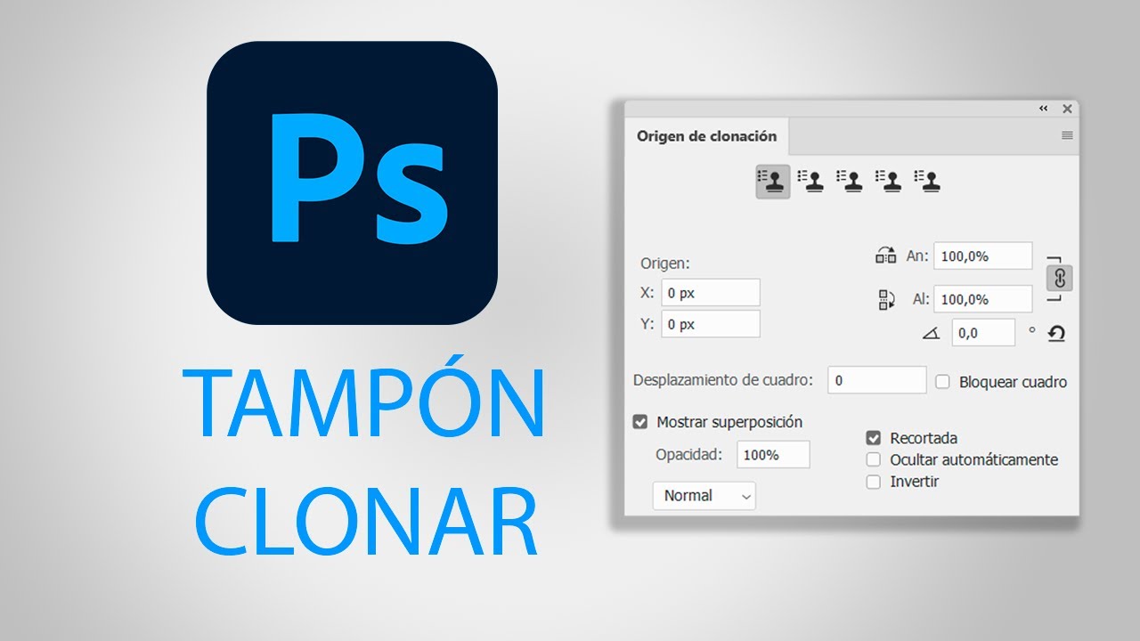 Herramienta TAMPON DE CLONAR en Photoshop - YouTube