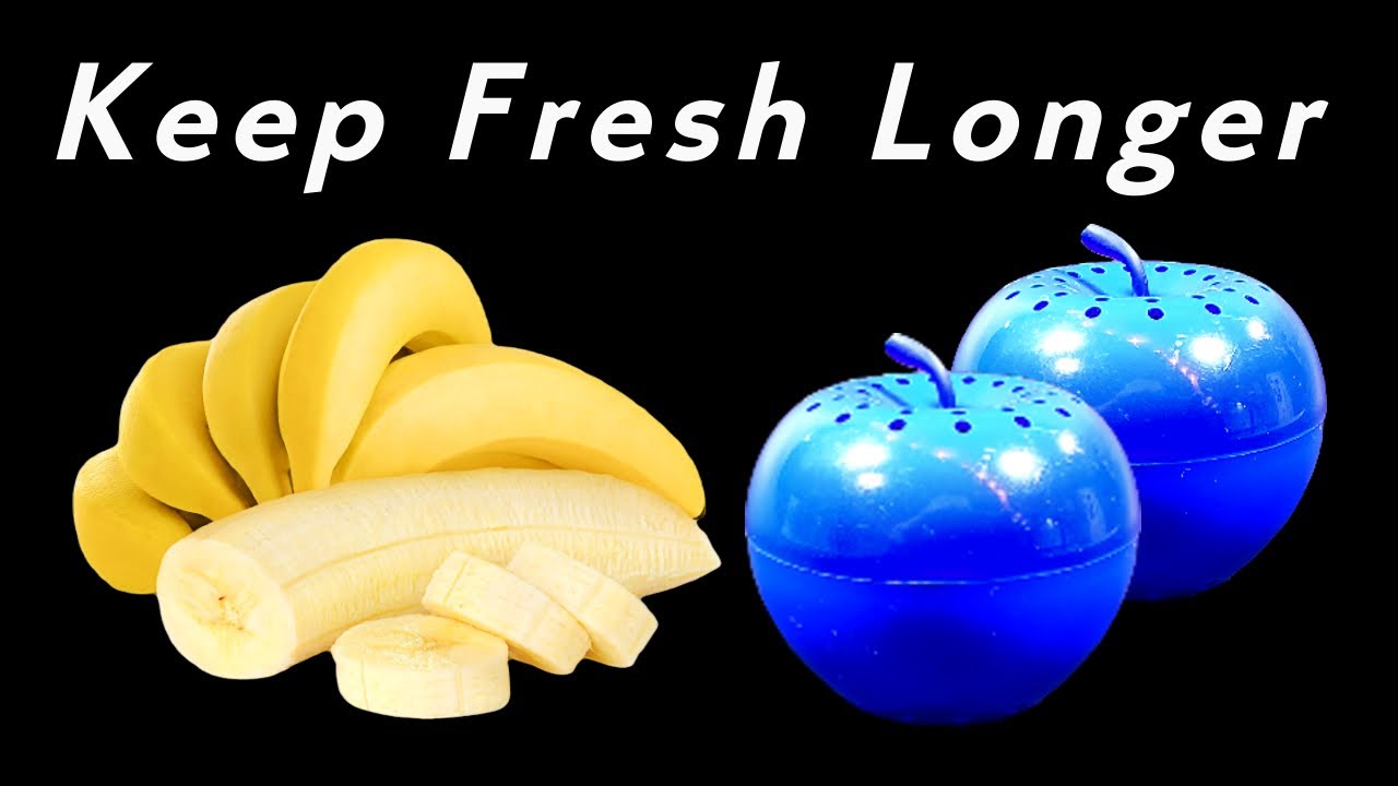 How To Keep Bananas Fresh Longer: Bluapple Produce Saver Review - YouTube
