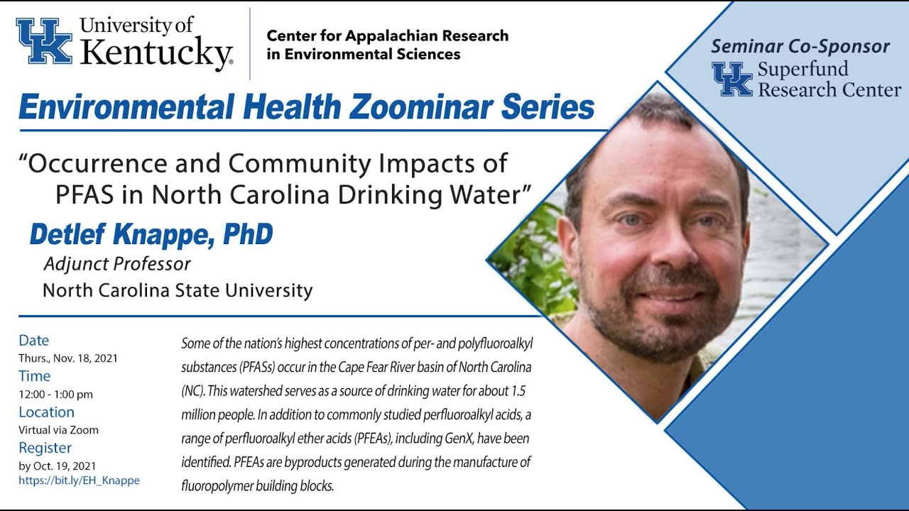 11.18.21 - EHS Seminar: Dr. Detlef Knappe - YouTube