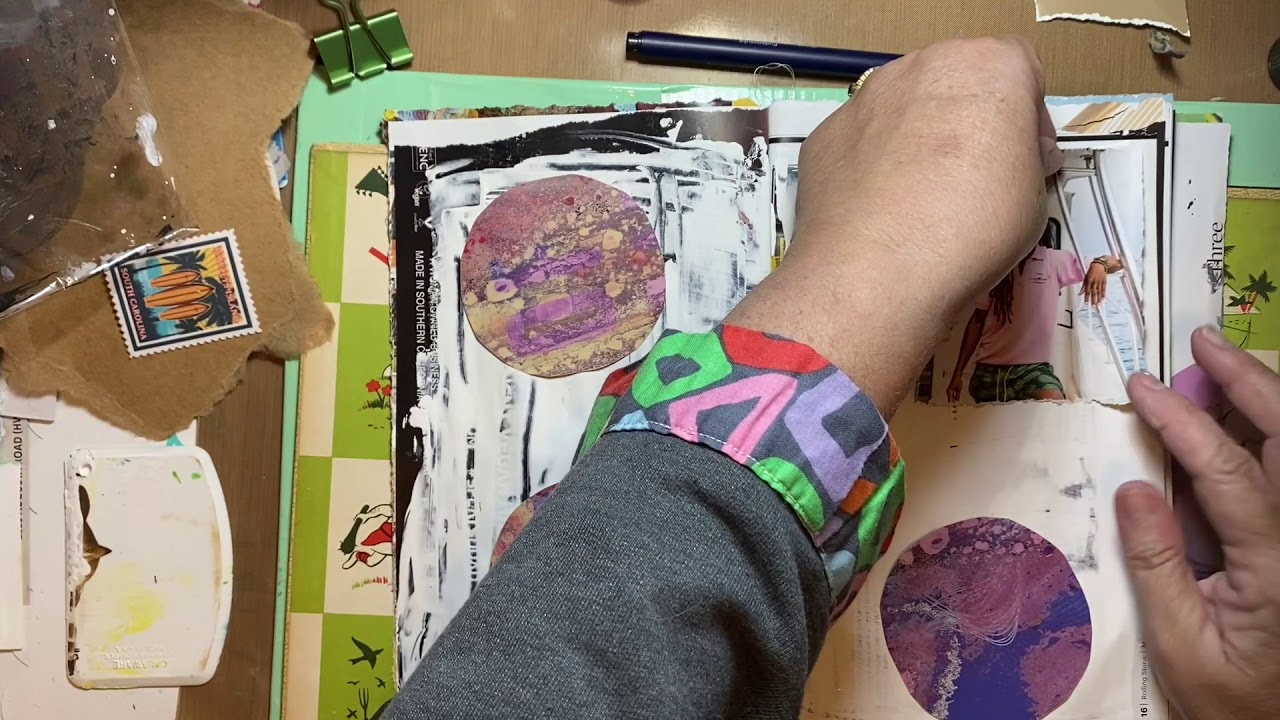 March Art Glue Journal and Stuff, Ep 8 - YouTube