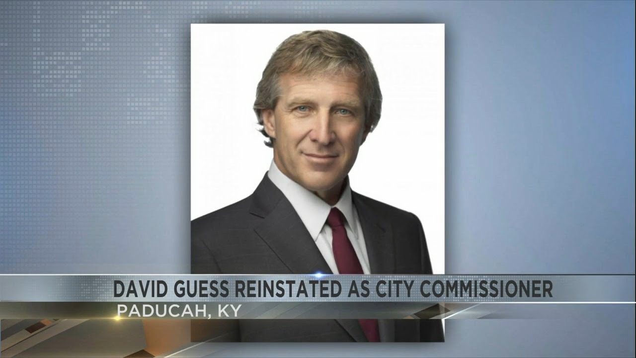 David Guess fully reinstated as a commissioner in Paducah - YouTube