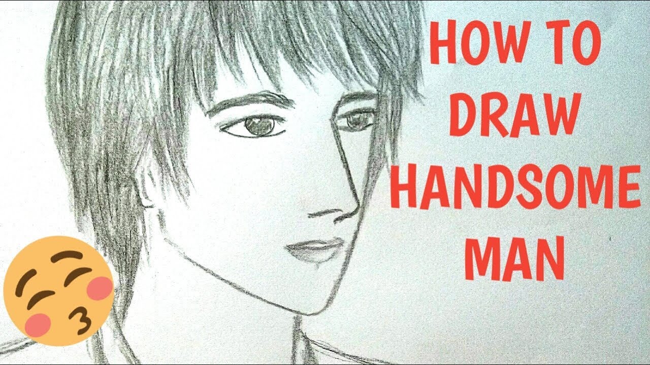 How to draw HANDSOME MAN -with my style - YouTube