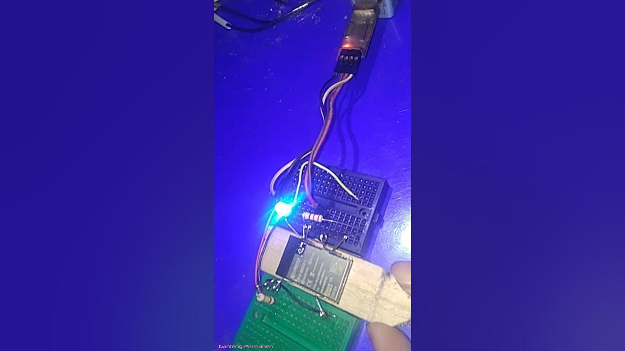 Nappy Pins In Action Esp32 Wrover E Blink Arduino Youtube
