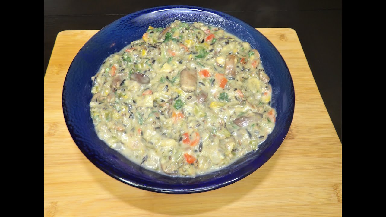 ALKALINE CREAMY WILD RICE AND MUSHROOM SOUP - YouTube