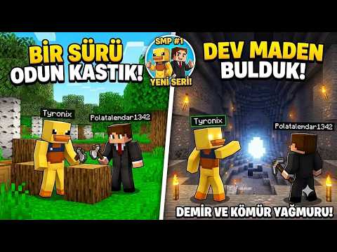 Minecraft SMP 1. Bölüm!(ÇOK ŞANSLIYIZ)
