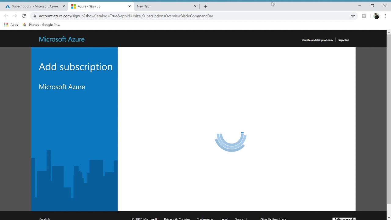 Subscriptions Microsoft Azure-- Adding subscription to account - YouTube