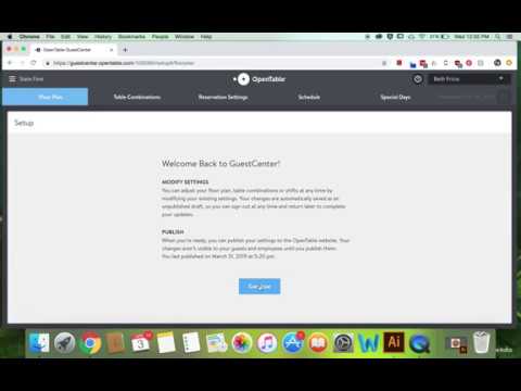 Editing Tables In Opentable - YouTube