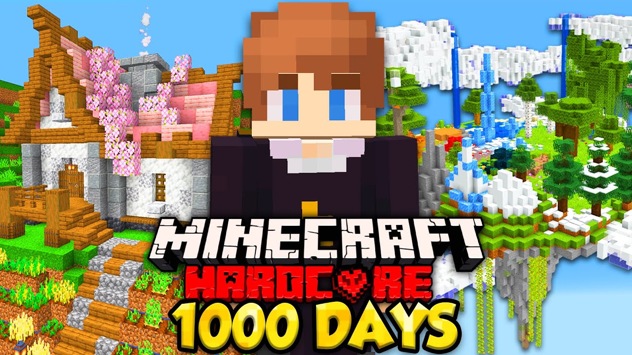I Survived 1000 Days in HARDCORE Minecraft [FULL MOVIE] - YouTube
