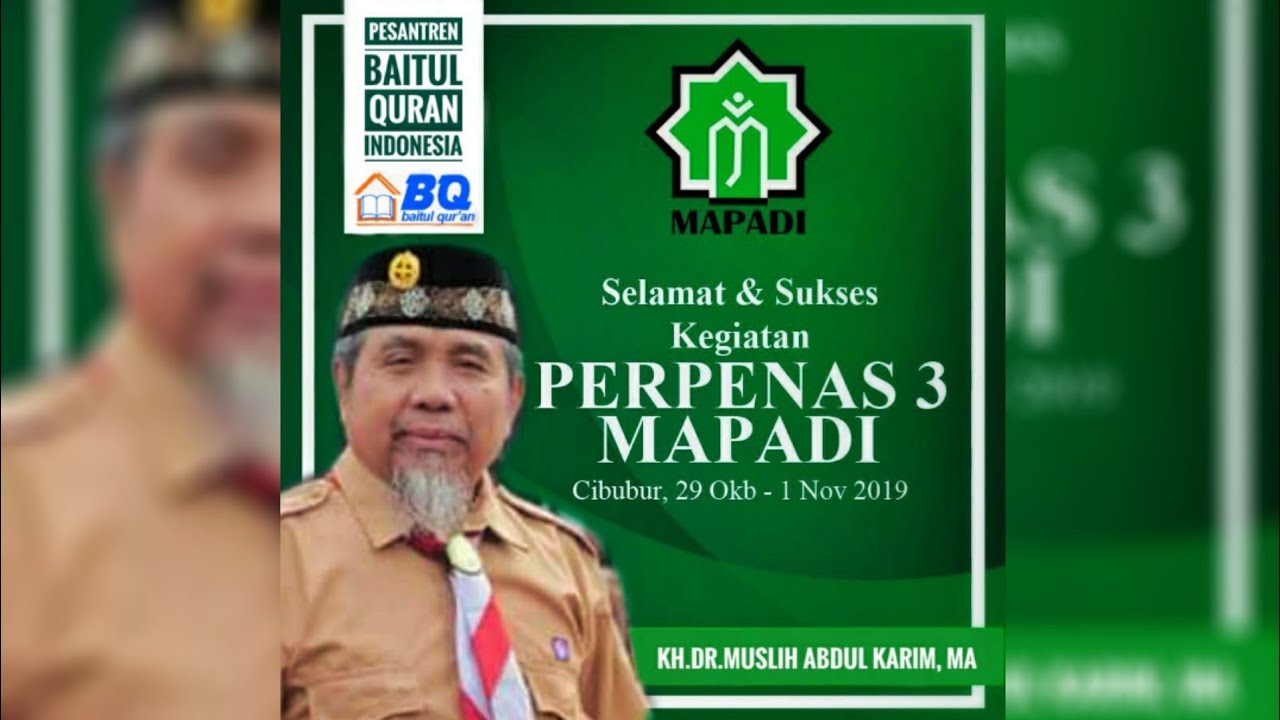 Sambutan Ketua Umum MAPADI dalam acara PERPESNAS MAPADI III - YouTube