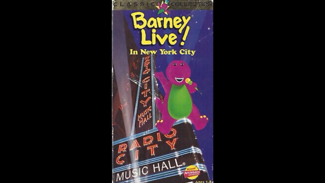 Opening & Closing To Barney Live! In New York City (1994 VHS) (1998 ...