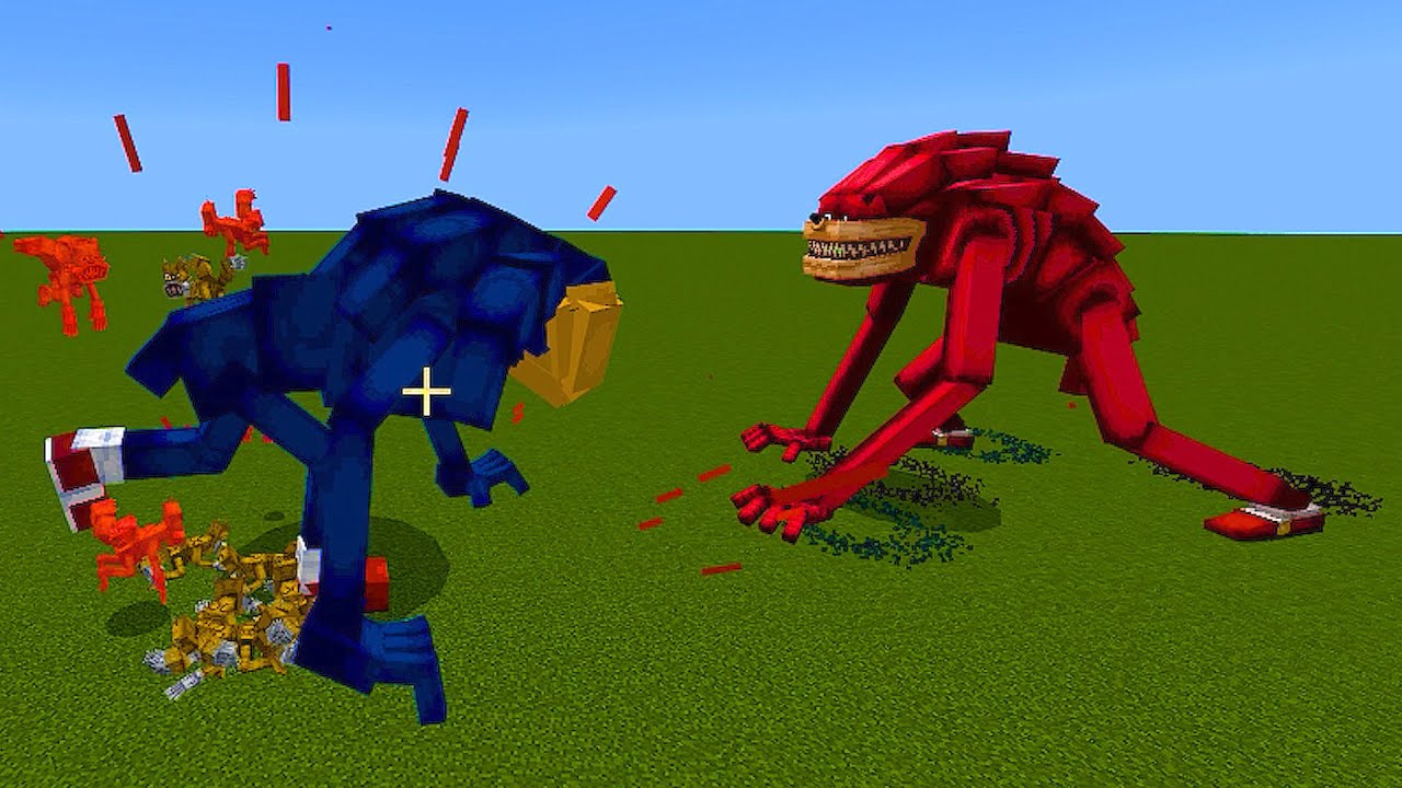 Shin Sonic vs ALL NEW Shin Sonic Mod ADDON UPDATE in MINECRAFT PE - YouTube