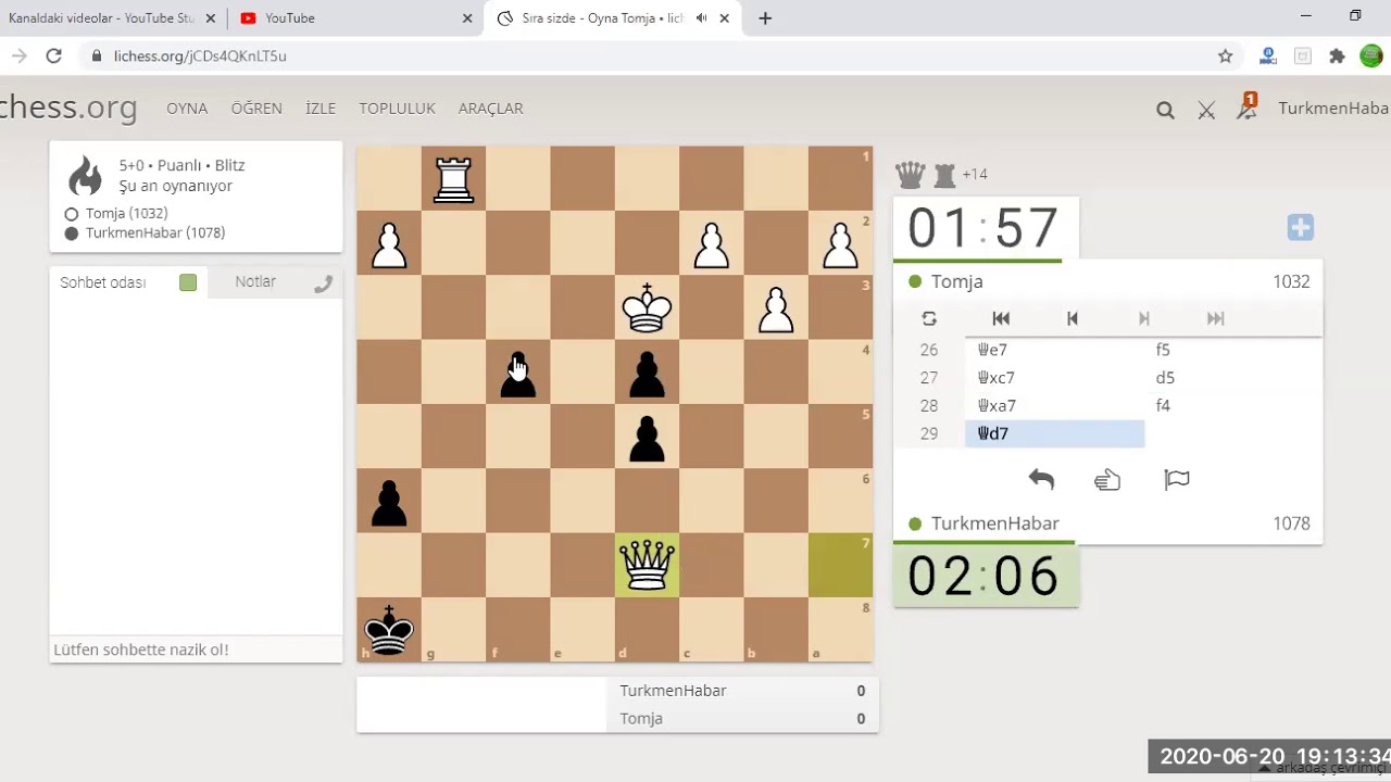 Lichess de nasıl oyuna başlanır? How to start the game in liches? çok ...