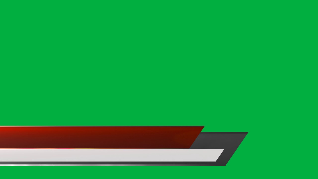 LOWER THIRD RED 1 GREEN SCREEN FREE - YouTube