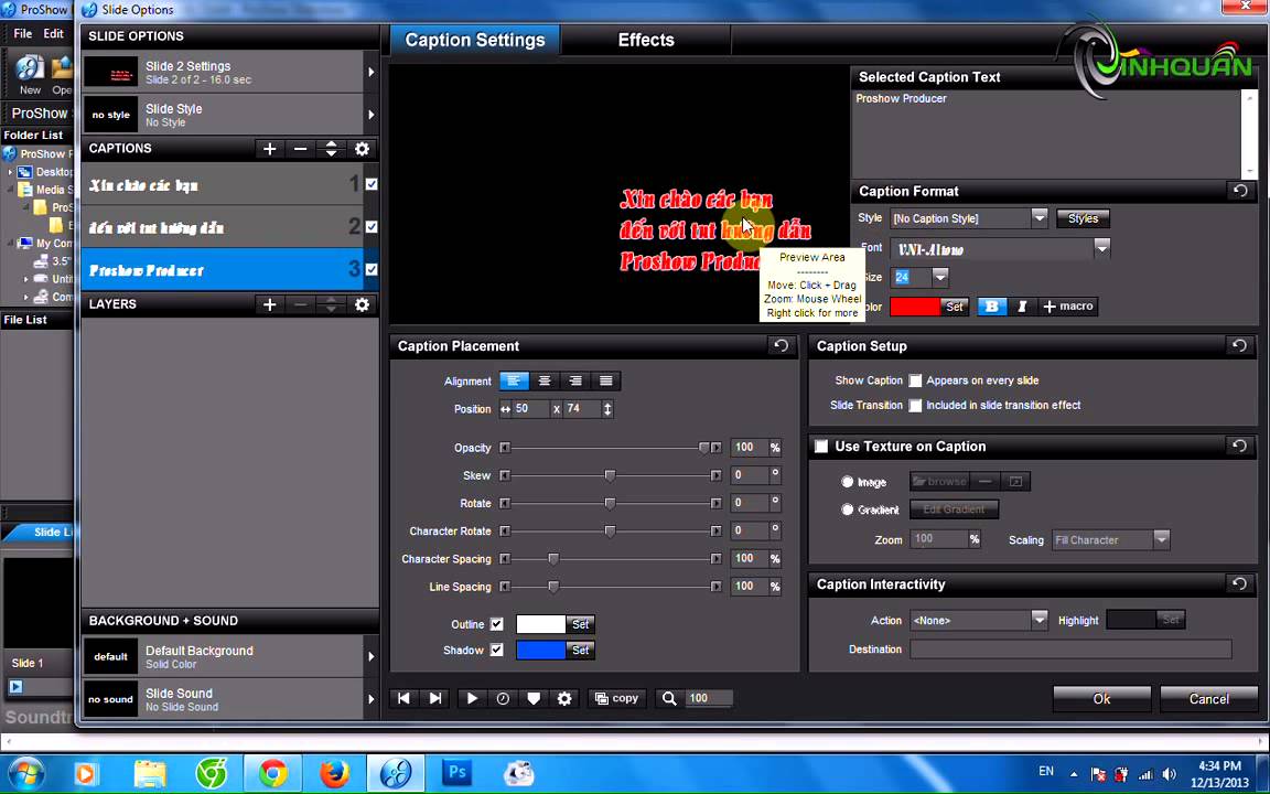 Tutorial 11 Hướng Dẫn Sử Dụng Keyframe Trong Caption Proshow Producer - YouTube