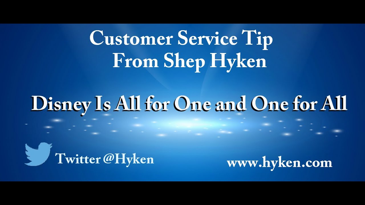 Customer Service Tip from Disney - YouTube