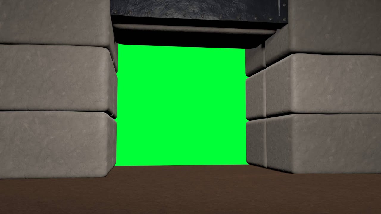 Green Screen HD / fond vert / background fond - porte trap qui s'ouvre ...
