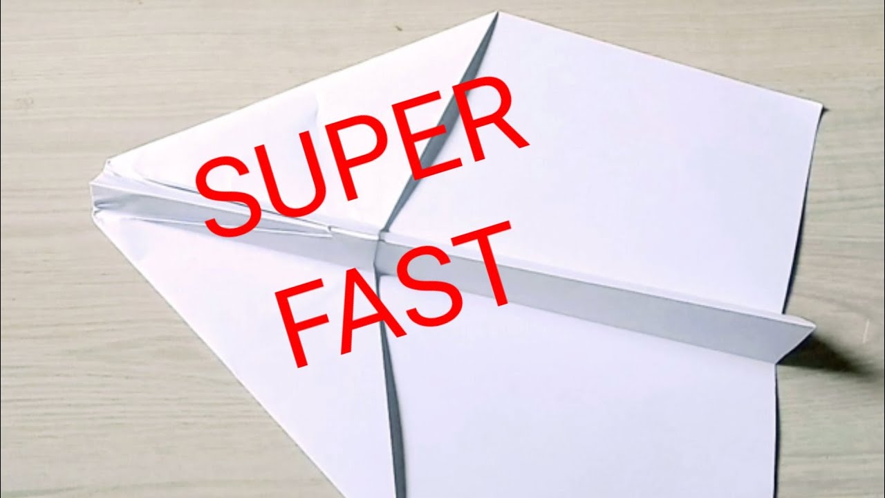 Simple Paper Plane Super Fast | Paper DIY - YouTube