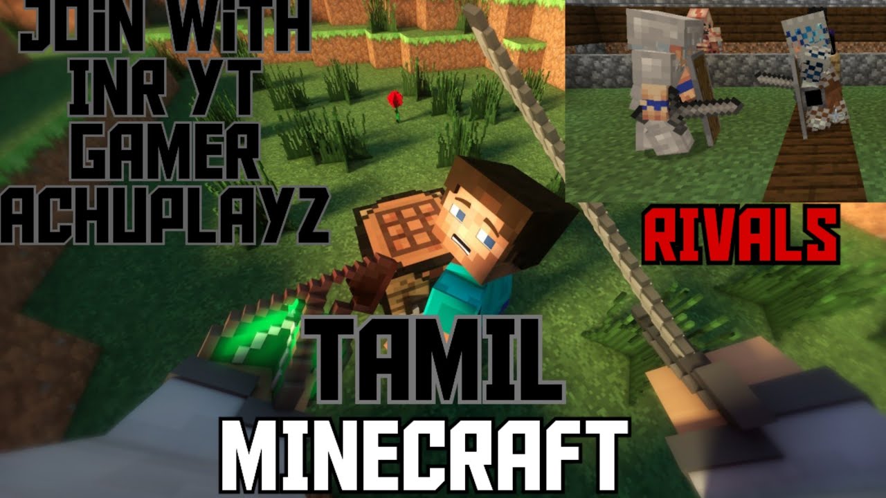 Minecraft PART 4 IN TAMIL GAMEPLAY BATTLE ROYAL FIGHT BETWEEN ACHUPLAYZ ...