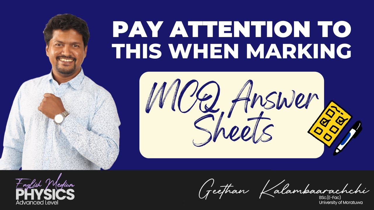 Marking MCQ Answersheets - YouTube